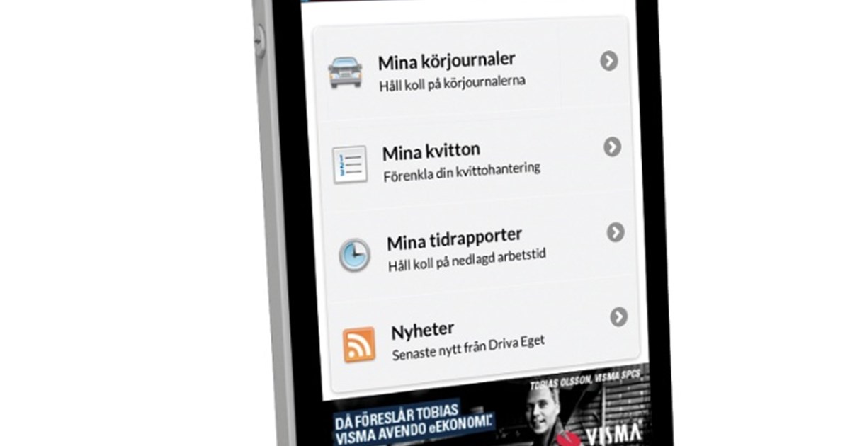 Vår app gör ditt kontor mobilt - Driva Eget